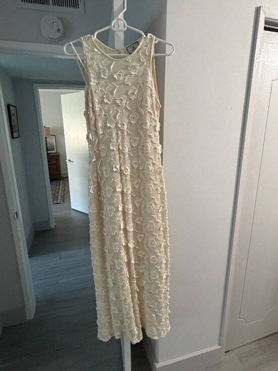 Tuckernuck | Dresses | Tuckernuck Tan Lace Applique Farrah Dress | Poshmark